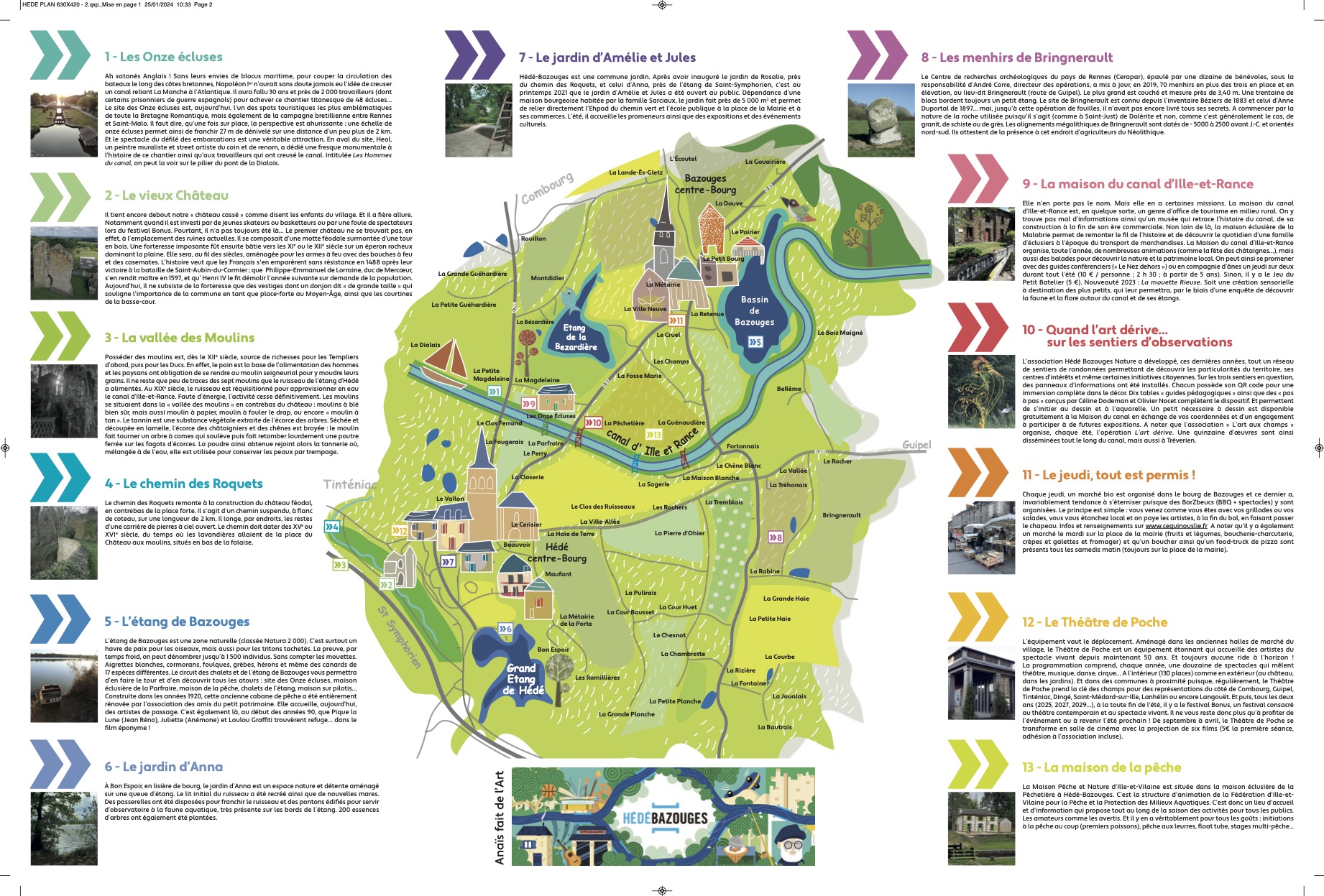 Hédé-Bazouges édite son plan touristique - Ouest Expansion